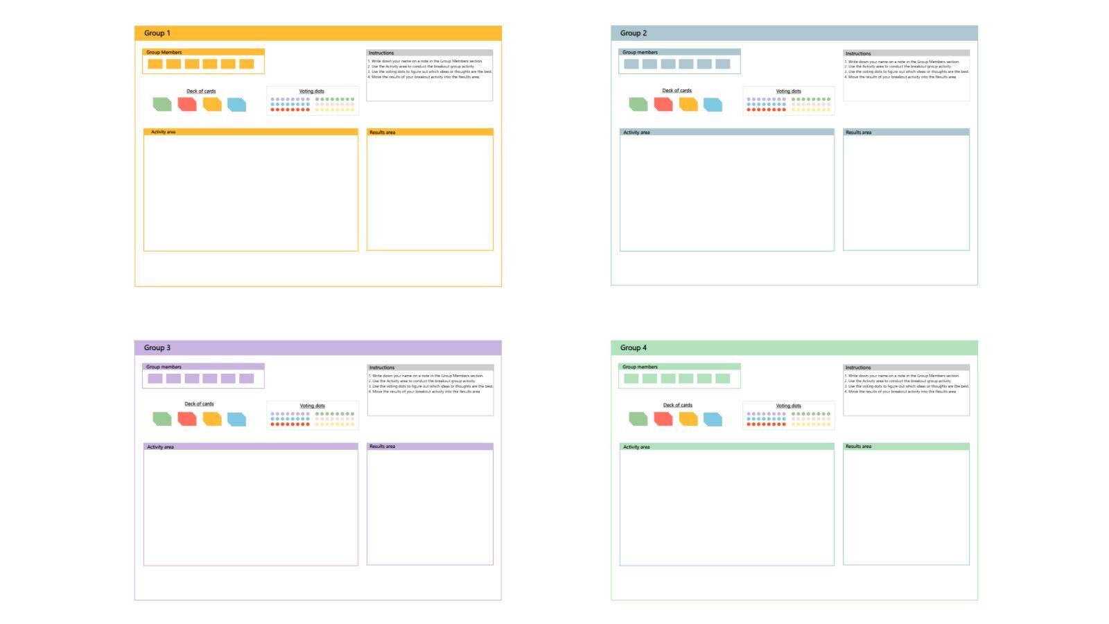 Online Whiteboard Templates Overview