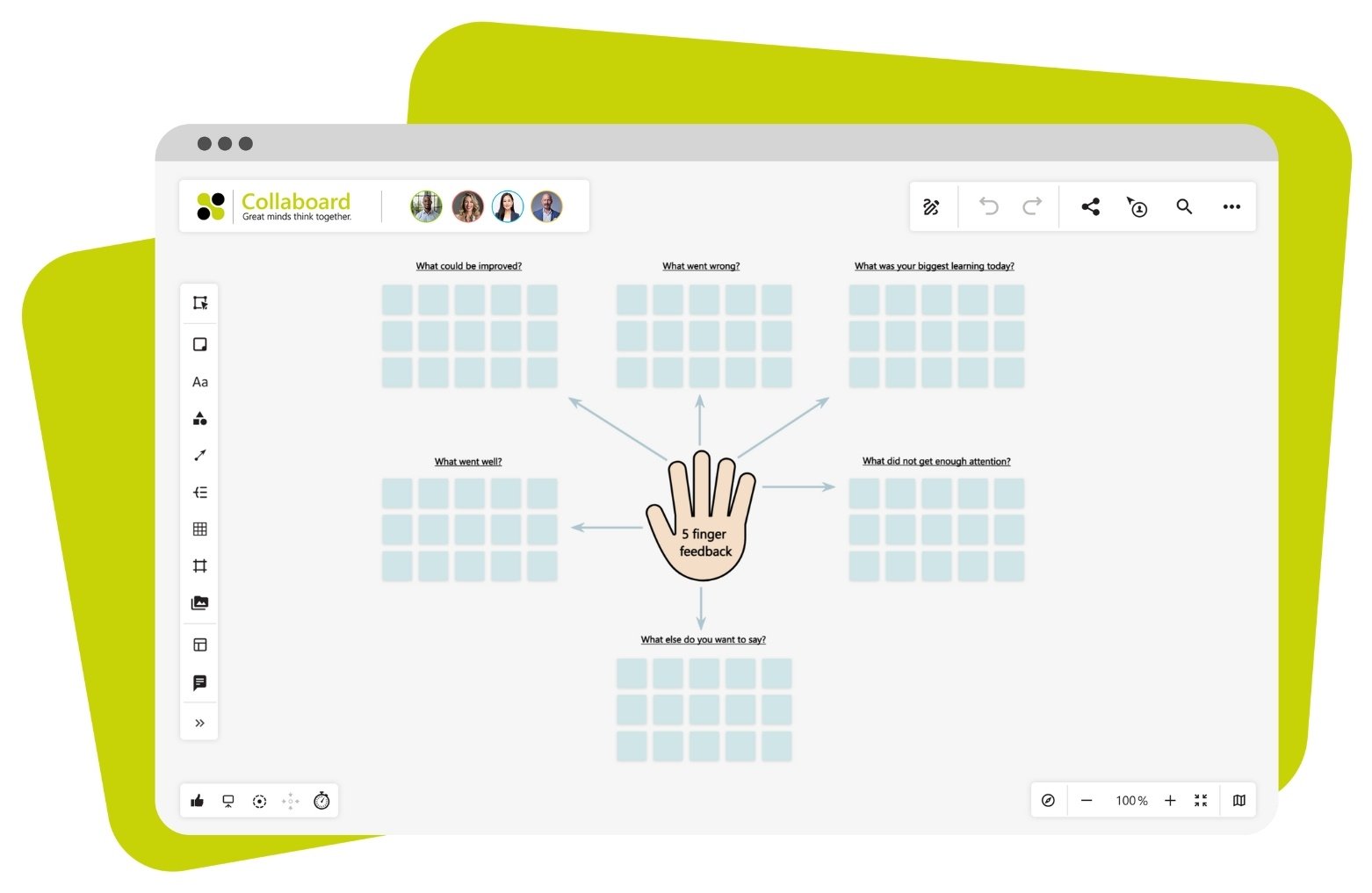 5 Finger Feedback | Free Template