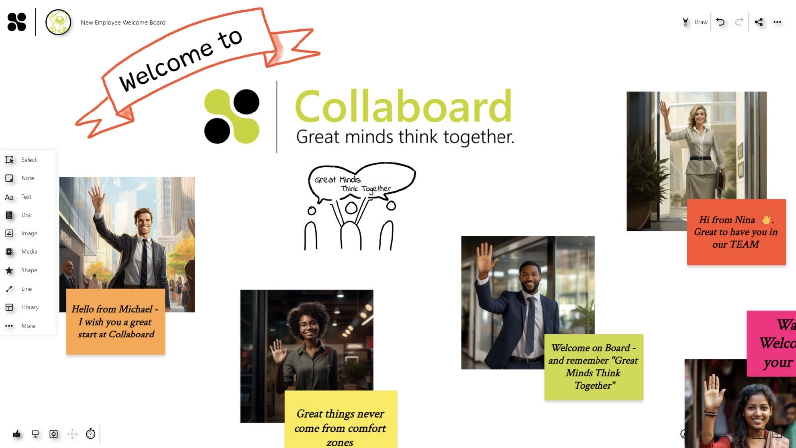 Online Whiteboards for Learning and Development